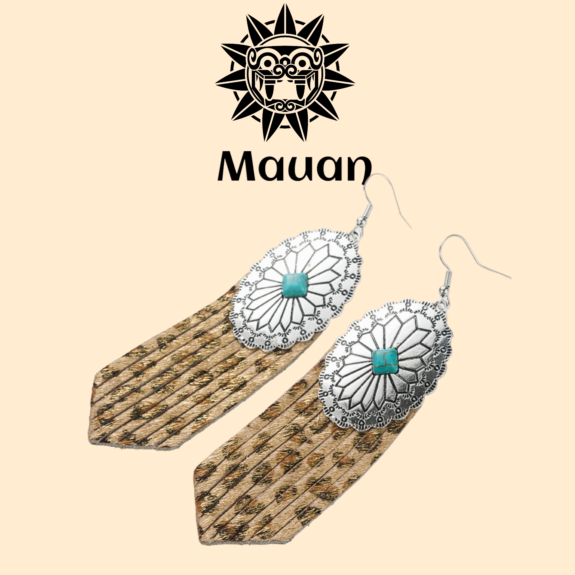 Arete Leopardo turquesa – MAUAN MÉXICO