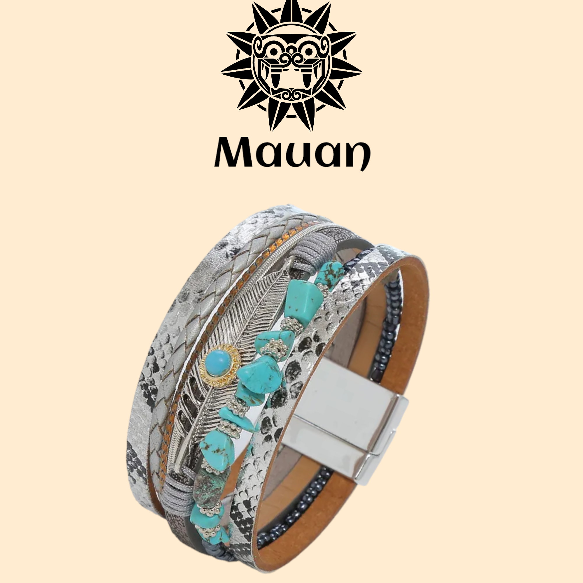 Pulcera pocahontas silver – MAUAN MÉXICO